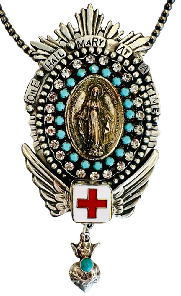One Hail Mary At A Time Necklace – Sweet Bird Studio