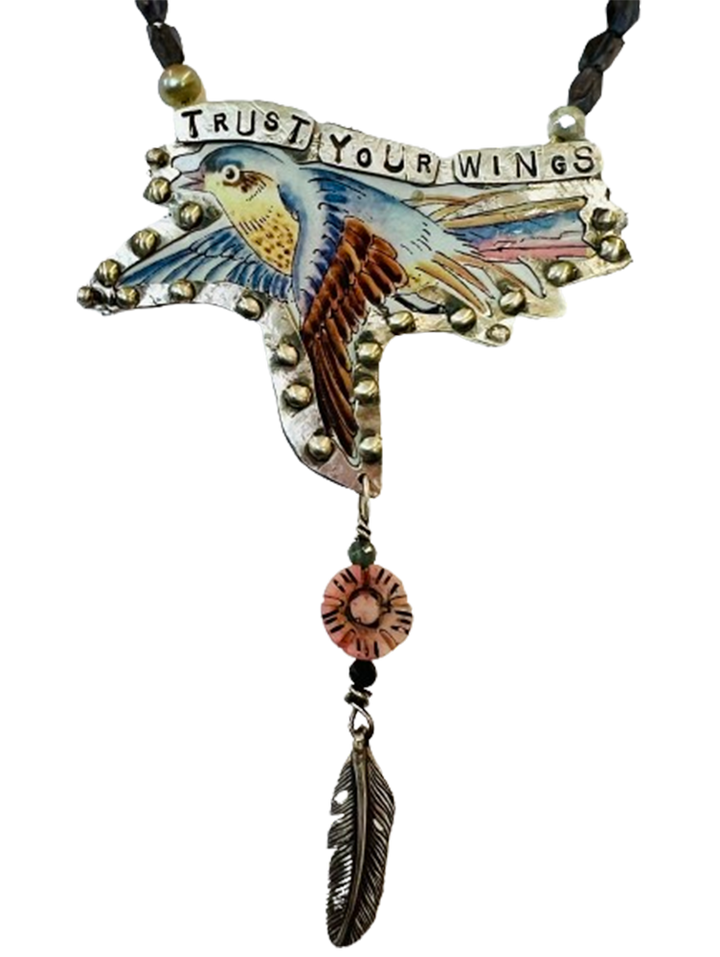 Trust Your Wings Necklace – Sweet Bird Studio