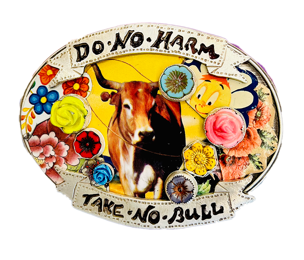 Do No Harm, Take No Bull Buckle – Sweet Bird Studio