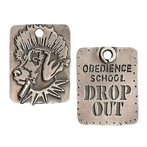 Obedience Dog School Drop-Out Dog Tag – Sweet Bird Studio