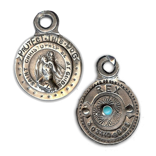 Protect This Dog St. Christopher Custom Dog Tag – Sweet Bird Studio