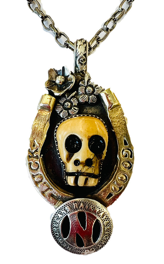 Good Luck Skull Necklace – Sweet Bird Studio